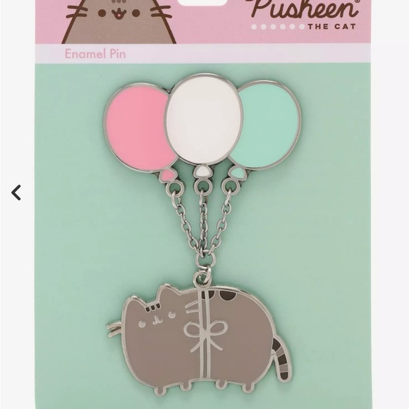 Pusheen | Accessories | New Pusheen Balloon Chain Enamel Pin | Poshmark
